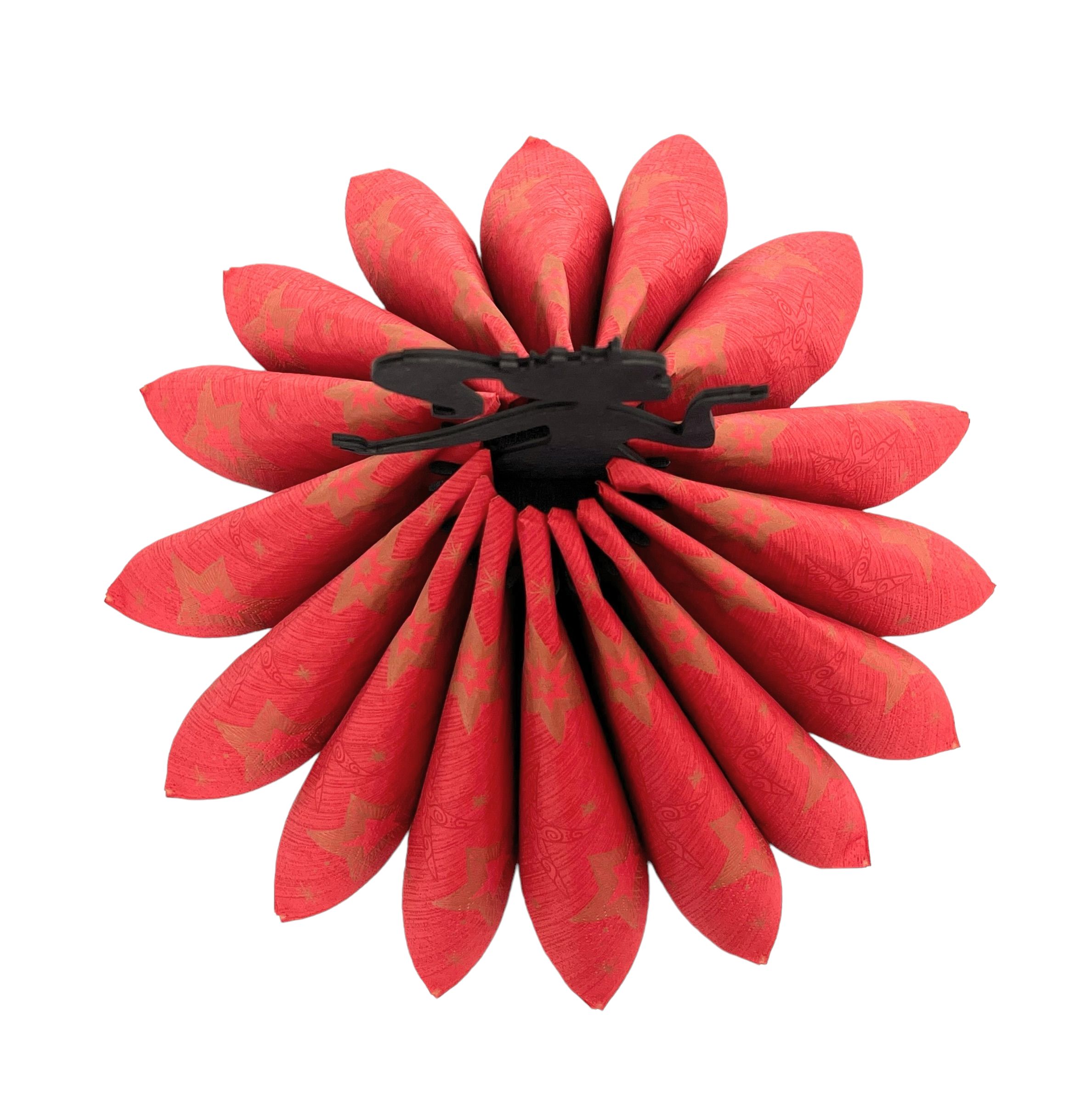 DanDiBo napkin holder black vintage wooden 28 cm napkin holder girl ...